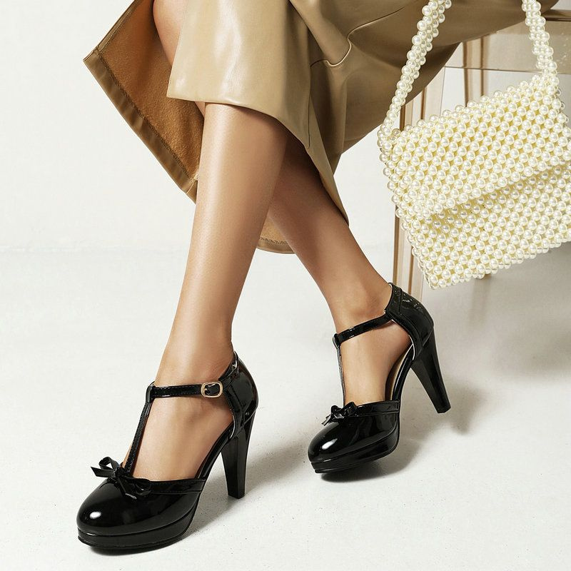 Туфли Женский Искусственная кожа, размер 41 Бег Пряжка Заострённый нос, Толстая подошва купить c ...