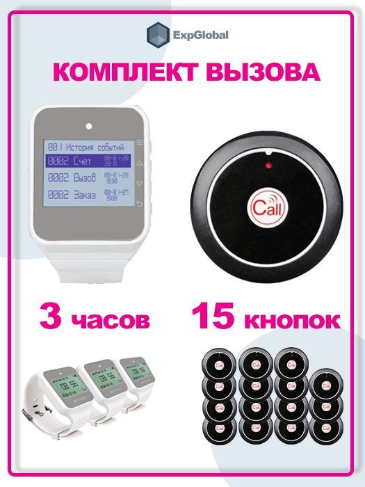 Кнопка вызова персонала для кафе и ресторанов Retekess . Система вызова ...
