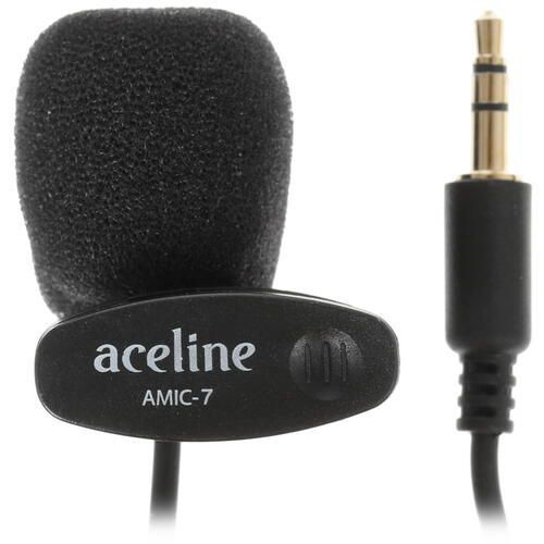 Микрофон петличный Aceline Aceline AMIC-7 черный - купить по выгодной ...