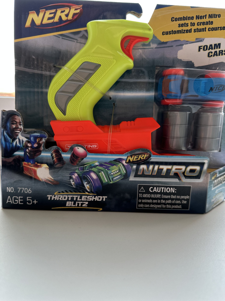 Nerf Набор Трек Nitro Throttleshot Blitz Пусковое устройство и 1машинка ...
