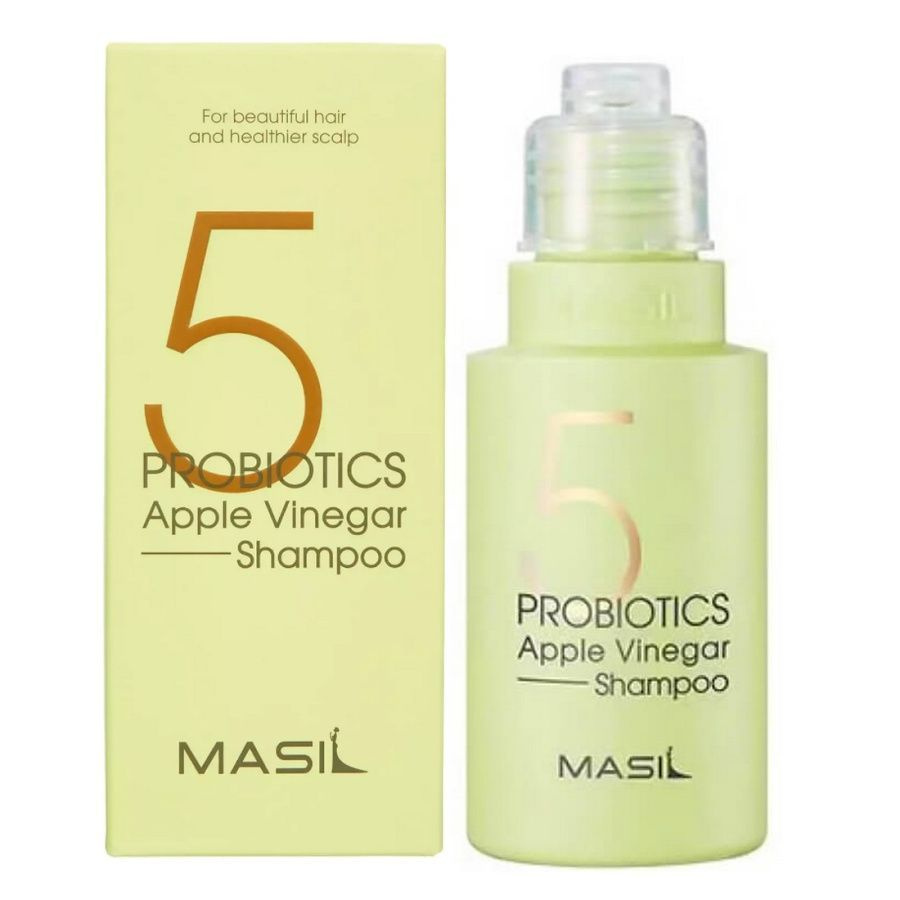 Masil Шампунь для волос от перхоти с яблочным уксусом / 5 Probiotics Apple Vinegar Shampoo, 50 ...