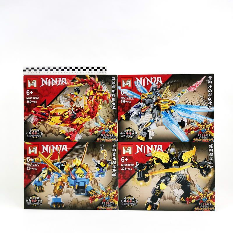 Конструктор Ninja (M)(№MG1029) Набор 4 вида 299-360деталей 0-0441248 ...