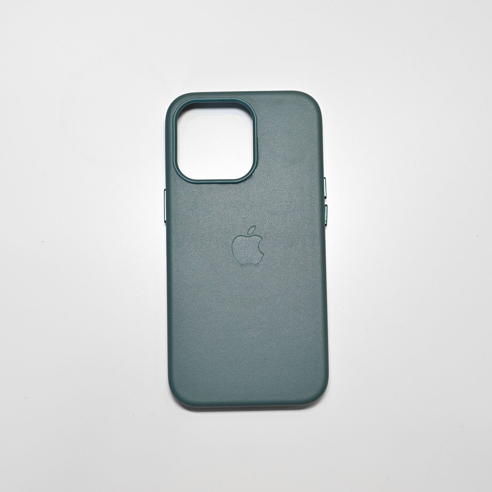 Чехол кожаный MagSafe для iPhone 13 Pro / Анимация NFC / Leather Case ...
