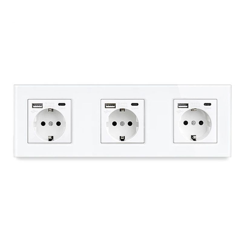 Розетка наружная, стеклянная, type-c, USB - купить по низкой цене в ...