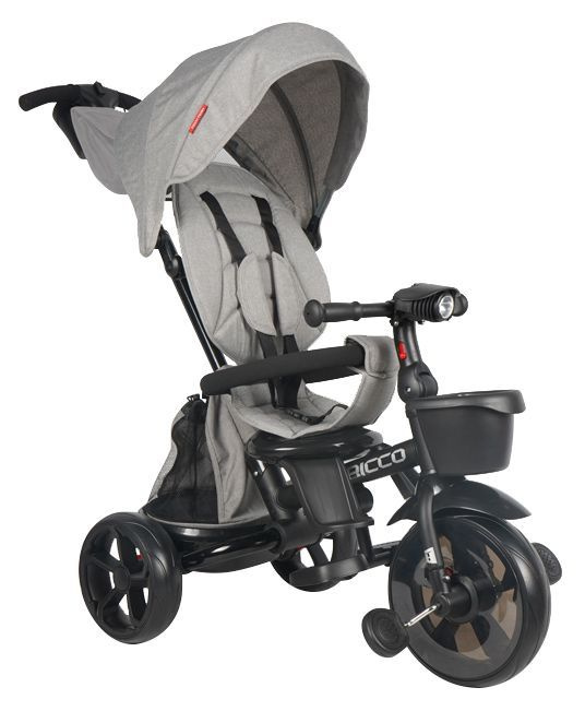 Велосипед трехколесный детский Tech Team RICCO, с ручкой для родителей ...