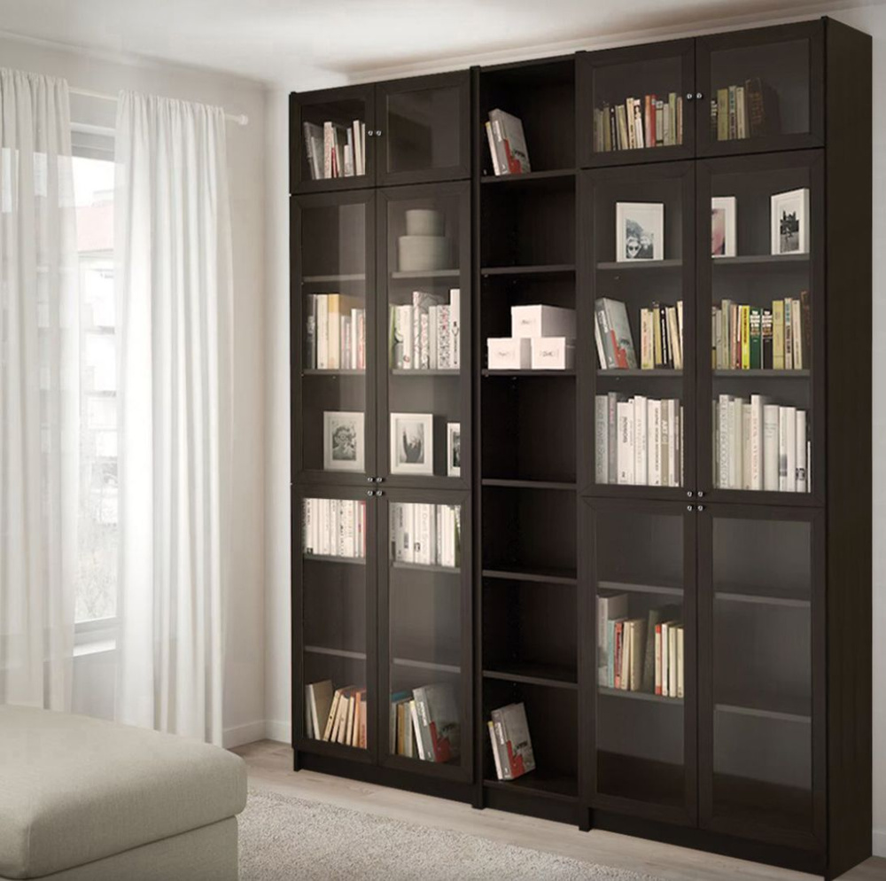 Шкаф книжный Стеллаж Билли 15 IKEA_венге, 200x30x237 см - купить по ...