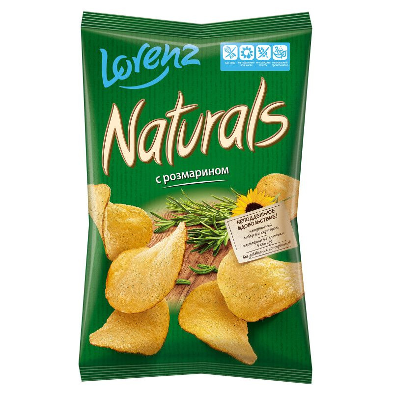Чипсы картофельные Lorenz Naturals с розмарином, 100г - купить с ...