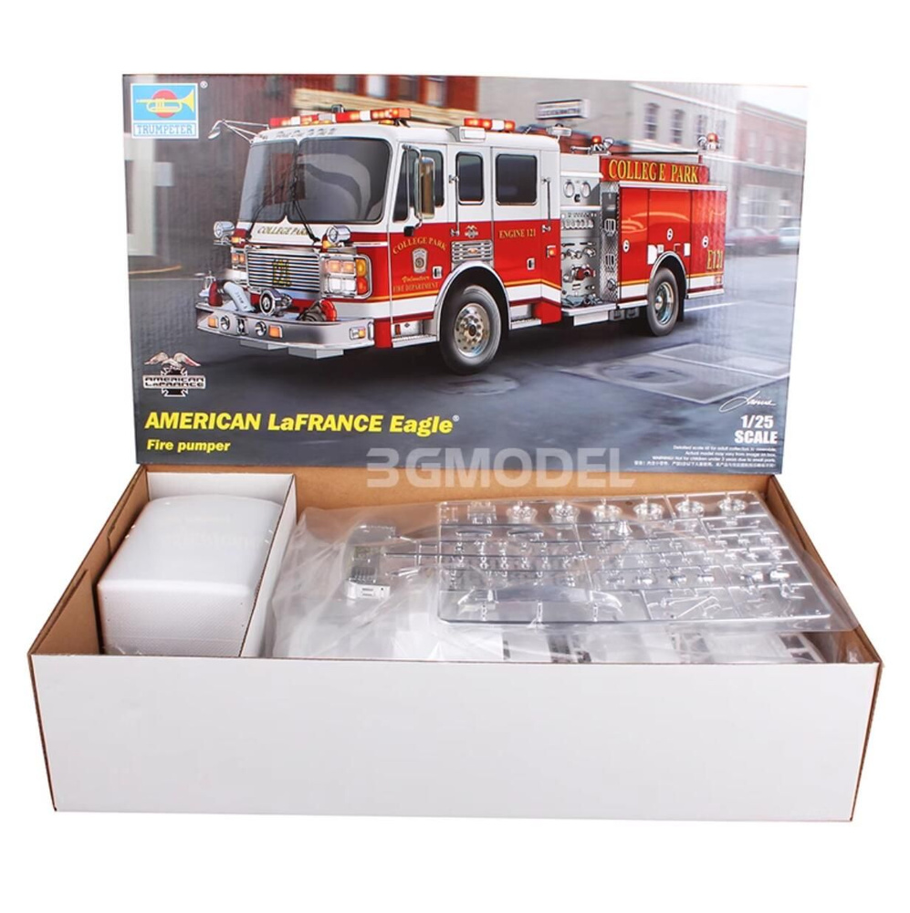 Труба 1/25 02506 American LaFRANCE Eagle Fire Pumper model kit ...