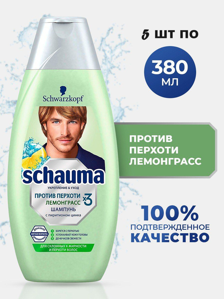 Шампунь для волос мужской Schauma против перхоти, для склонных к ...
