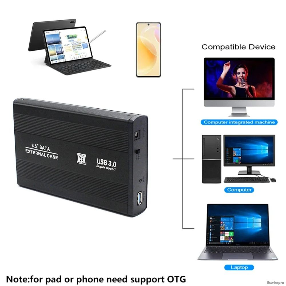 Корпус для жесткого диска 3.5" HDD - USB 3.0 box Sata / внешний корпус ...