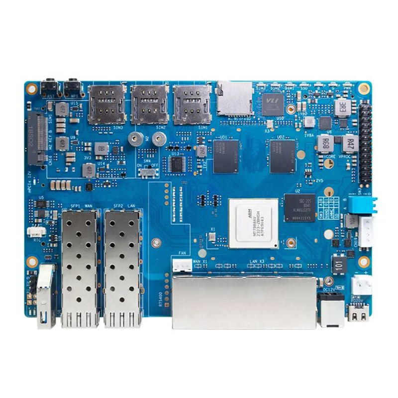 Для Banana Pi -R4 материнская плата MT7988 Высокопроизводительный ...