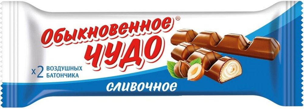 Батончик шоколадный "Обыкновенное чудо" сливочное, 5 шт х 55 г ...