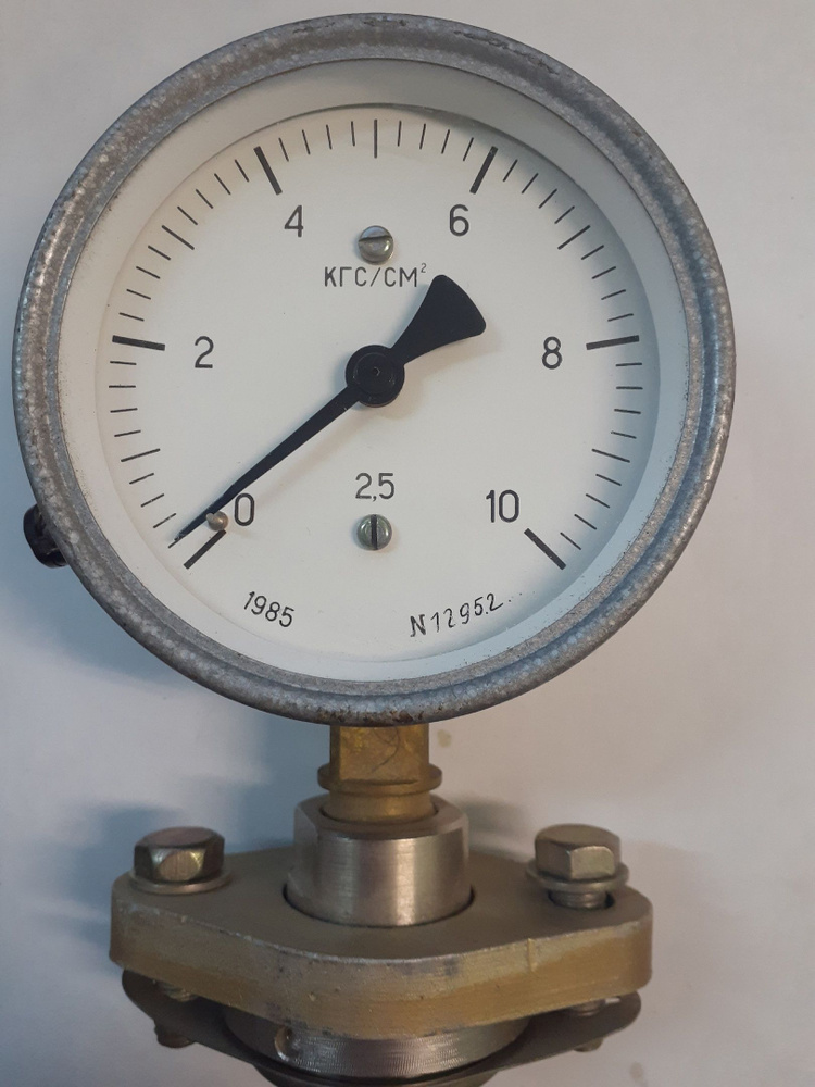 Манометр МТП-100 10 кгс/см2 с мембраной - купить по выгодной цене в ...