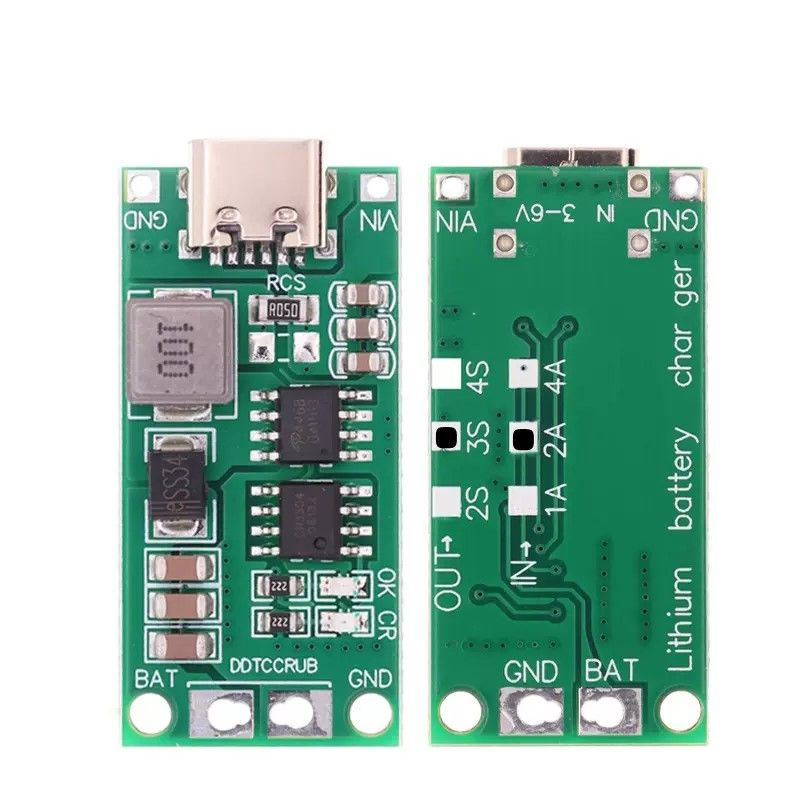 Модуль заряда Li-Ion аккумуляторов 3S (12.6V, 2A), Type-C,2 PCS ...