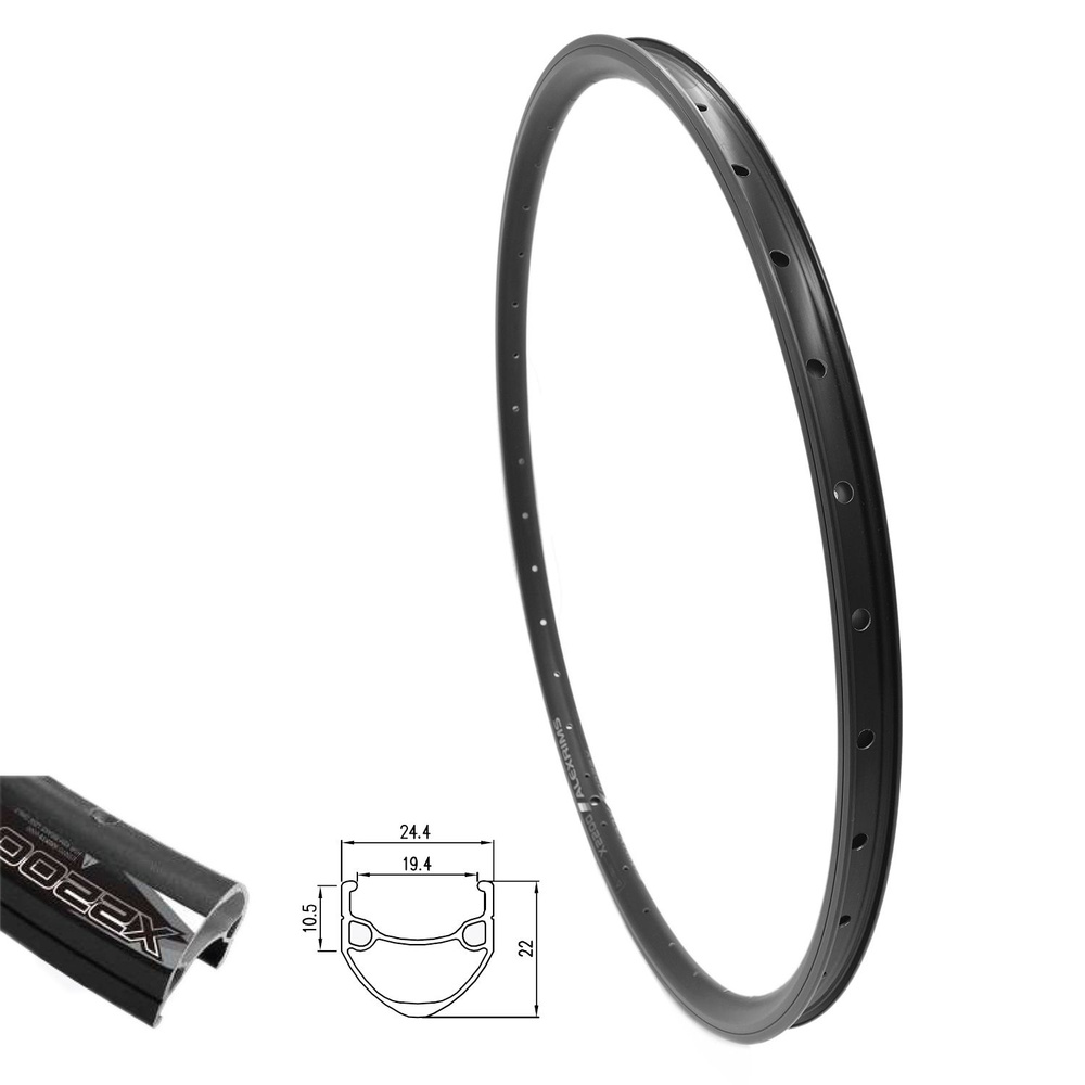 Обод Alexrims X200 27,5" 32H BK A/V, диаметр 27.5 купить по выгодной ...