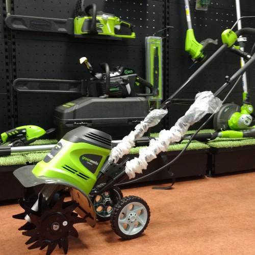 Культиватор эл. Greenworks GTL1520 - купить мотоблок по выгодной цене в ...