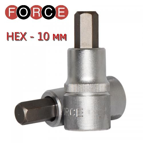 Головка-бита 1/2" шестигранная HEX 12 мм, длина 55 мм FORCE 34405512 ...