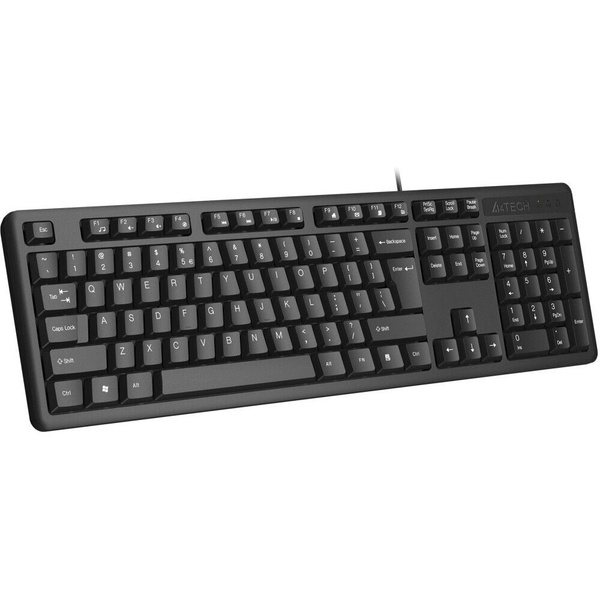 Клавиатура проводная A4TECH KKS-3 black (USB, 104 клавиши, 1,5M) (KKS-3 ...