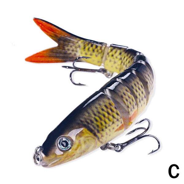 Воблер свимбейт (13.4cm) Тонущий бионический воблер 8 сегментов. Swimbait снасть для спиннинга ...