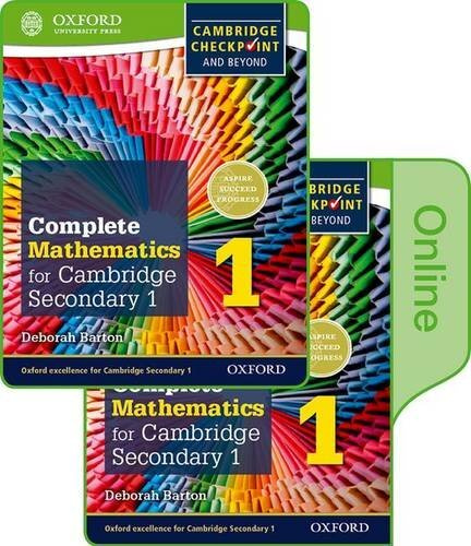 Complete Mathematics for Cambridge Lower Secondary Book 1: Print and Online Student Book ...