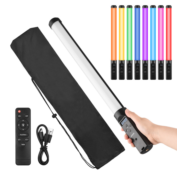 Портативный светодиодный заполняющий свет для фотосъемки RGB LED 3200K ...