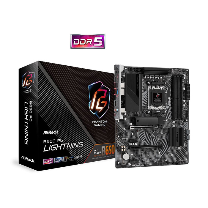 Материнская плата ASRock Материнская плата ASRock B650 PG LIGHTNING ...