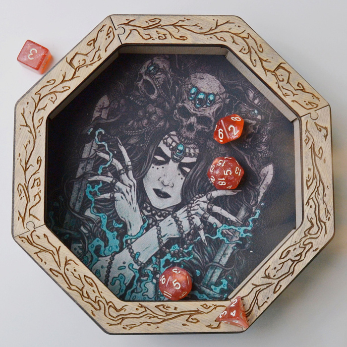 Трей тарелка для дайсов днд "Некромант" / dungeons and dragons - купить с доставкой по выгодным ...