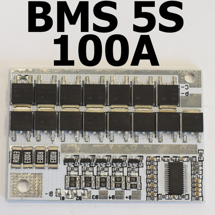 BMS 5S 100A плата защиты с балансировкой, 21 В , для сборки ...