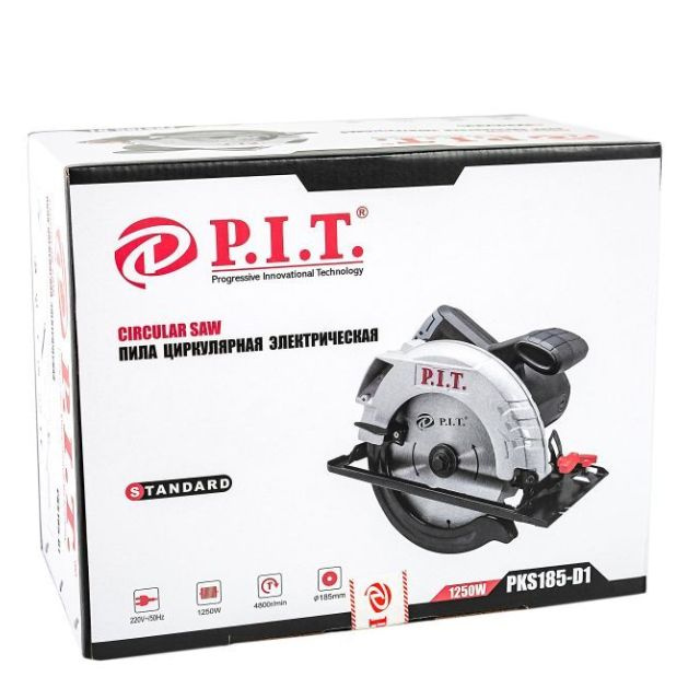 Циркулярная пила от сети P.I.T. PKS185-C4 СТАНДАРТ, 220 В, 1200 Вт ...