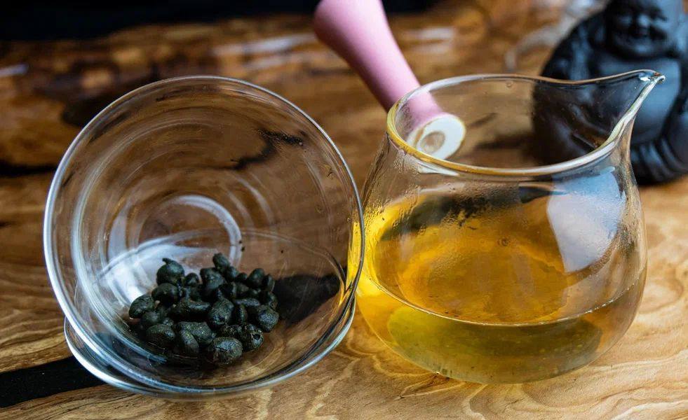 Женьшень улун (китайский зеленый чай с корнем жень шень), Белая ...