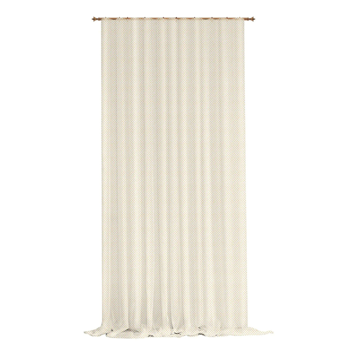 Тюль на ленте Leopar 300x280 см геометрия цвет экрю - купить в интернет ...