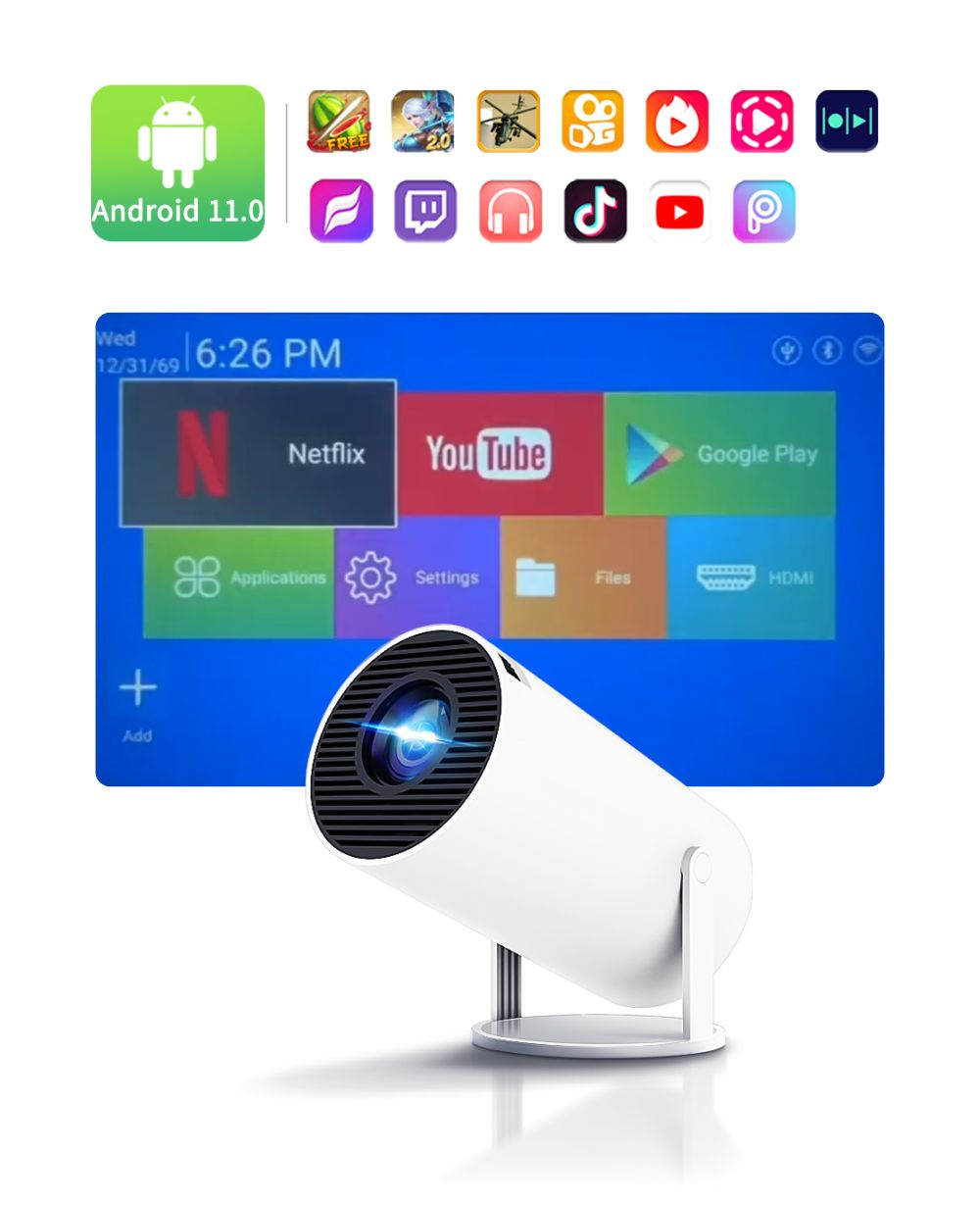 WEMI Проектор для фильмов projector, 1LCD, белый купить на OZON по ...