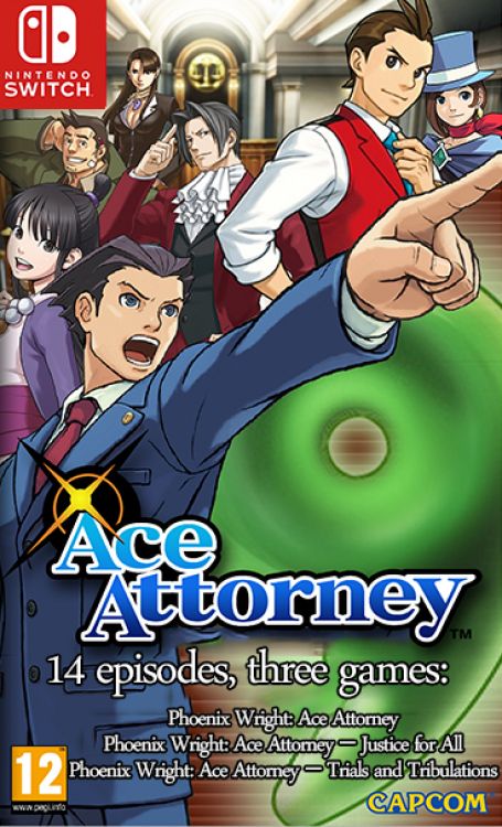 Игра Phoenix Wright Ace Attorney Trilogy Switch Картридж на Nintendo ...