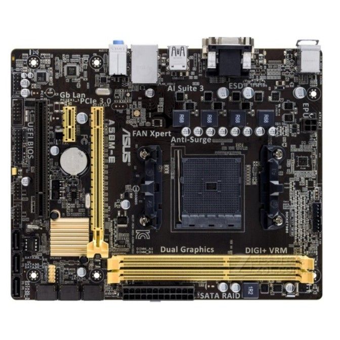 Основные платы ASUS A58M A68HM A55BM / K FM2 + DDR3 32 ГБ PCI - E 3.0 USB 2.0 SATA II Micro ATX ...