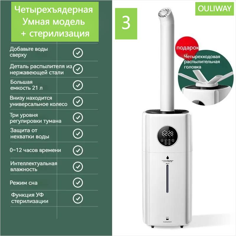 Увлажнитель воздуха JSQ-001-3, белый - купить с доставкой по выгодным ...