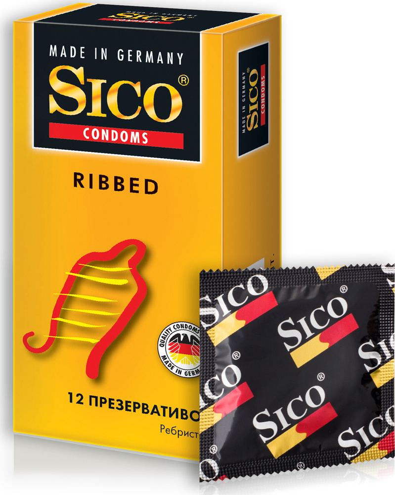 SICO Презервативы Ribbed, ребристые, 12 шт - купить с доставкой по ...