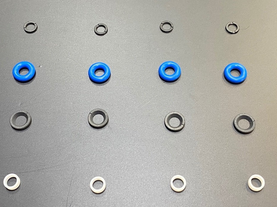 Комплект колечек топливной форсунки на 4 штук HRA2DDT Nissan Qashqai ...