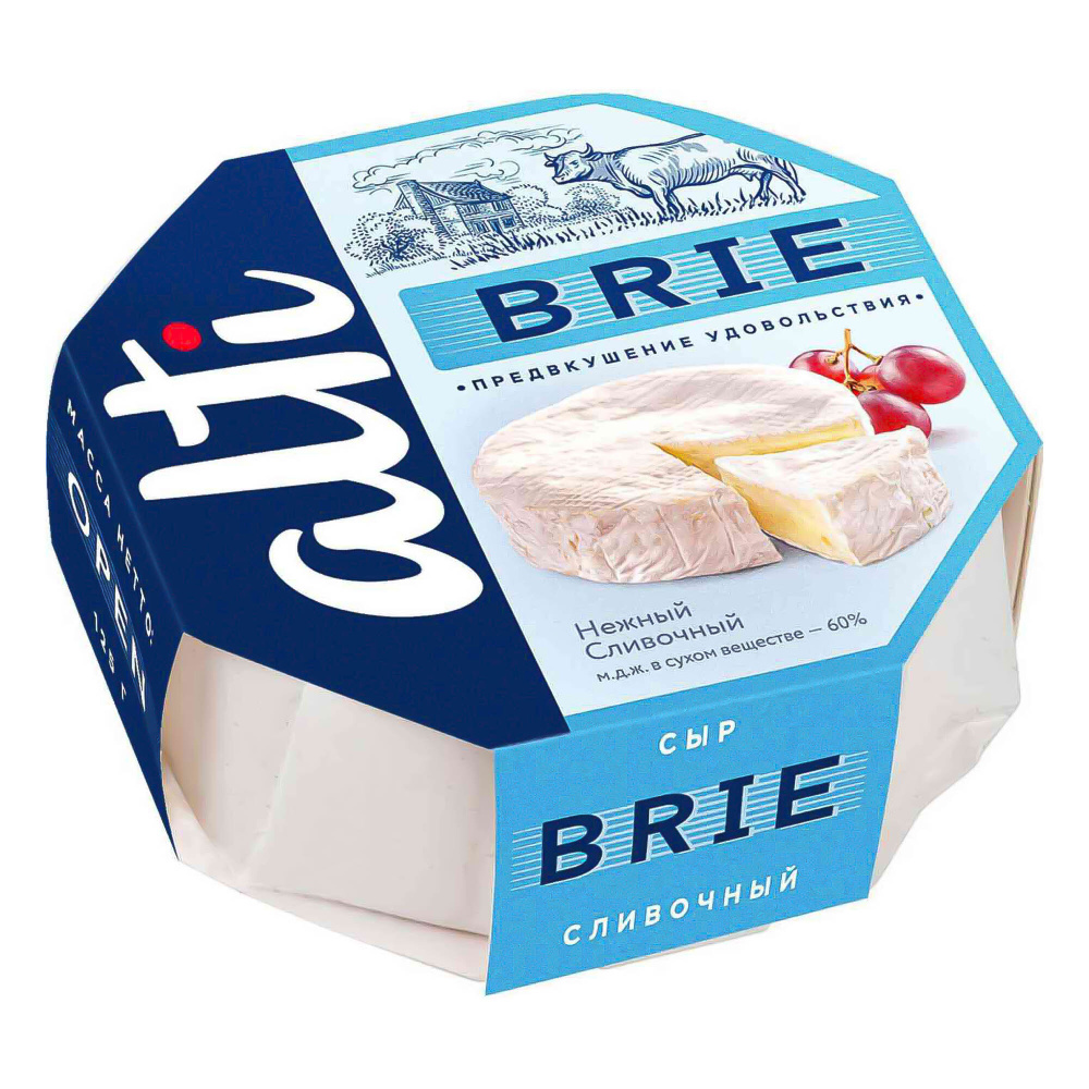 Сыр с плесенью "БРИ" Alti Сливочный 60% 125 г - купить с доставкой по ...
