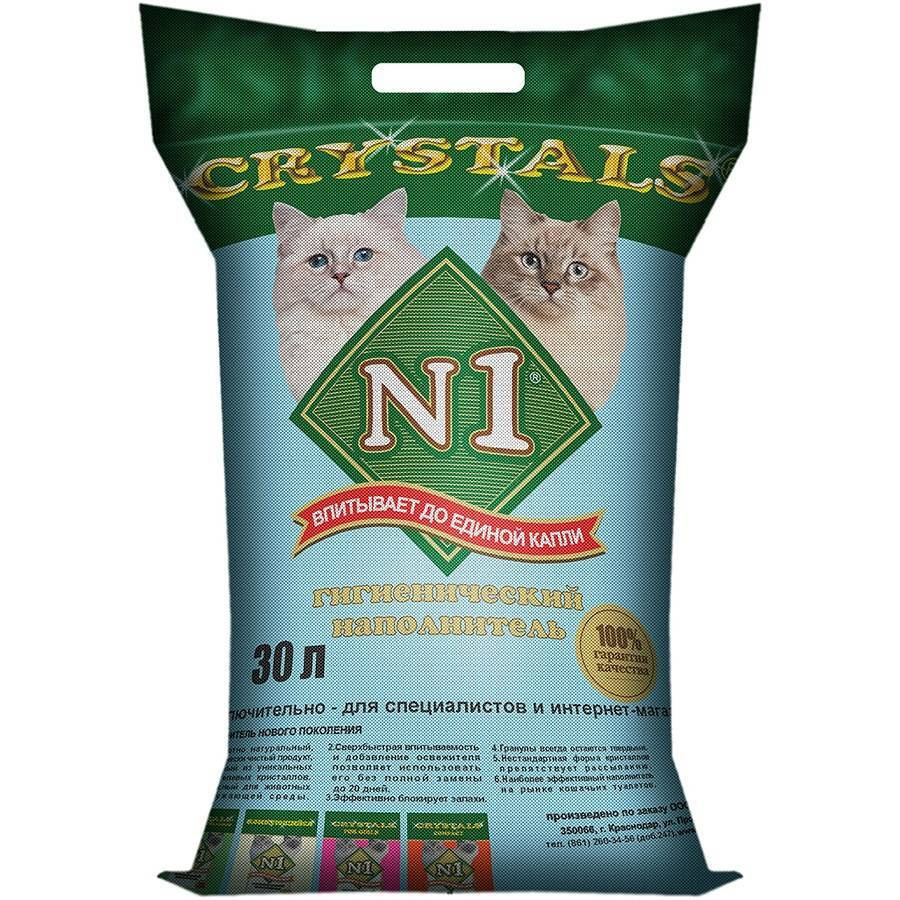 №1 Crystals Силикагелевый наполнитель для кошек, 30л - купить с ...