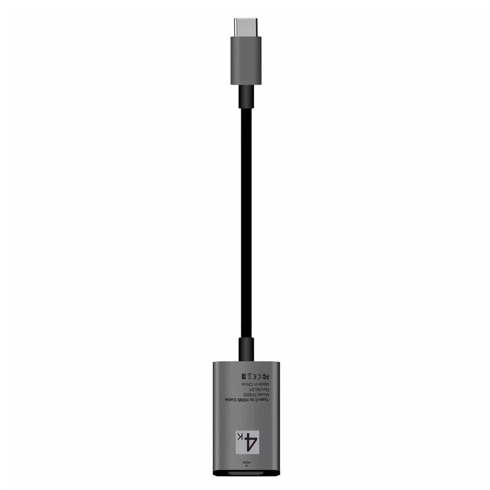 Кабель переходник совместимый с Type C на Hdmi 4k Usb C на Hdmi черный купить с доставкой по