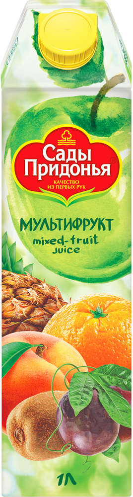 Сады Придонья Сок мультифруктовый с мякотью восстановленный, 1 л ...