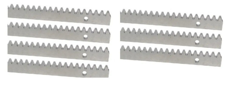 Рейка зубчатая оцинкованная для откатных ворот Alutech ROA8 - 7 метра, толщина 8мм - купить с ...