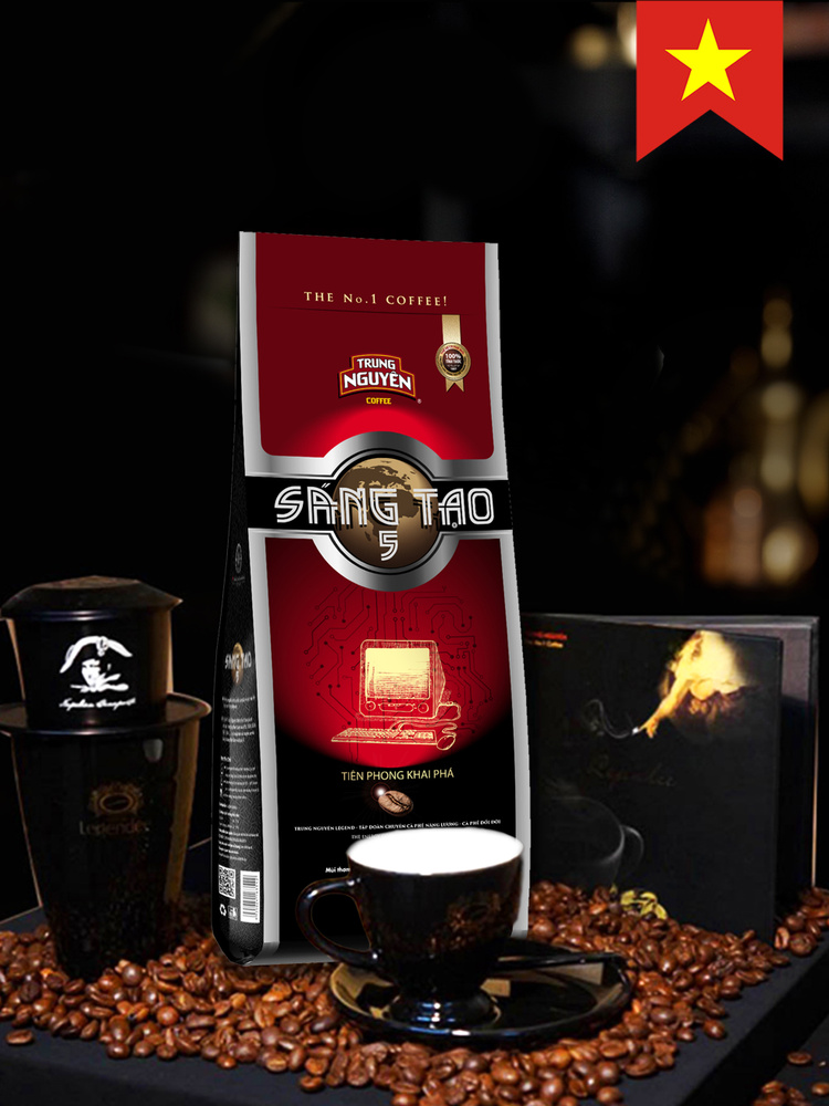 Вьетнамский натуральный жареный молотый Кофе Sang Tao №5, Trung Nguyen ...