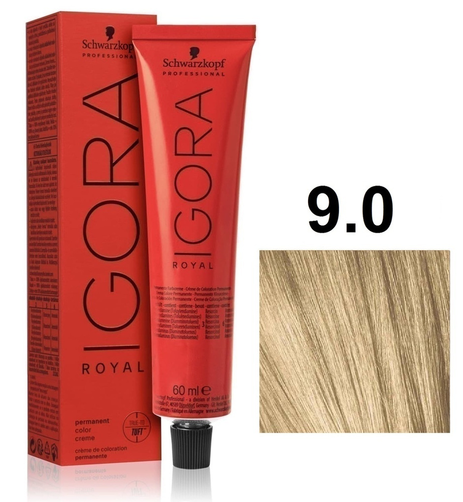 Schwarzkopf Igora Royal Крем-краска для волос 9/0 блондин натуральный ...