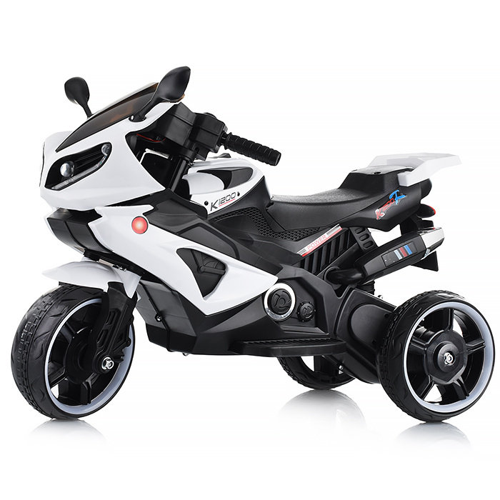 Электромотоцикл для детей, электромобиль детский, 1 мотор 20 ВТ, белый ...