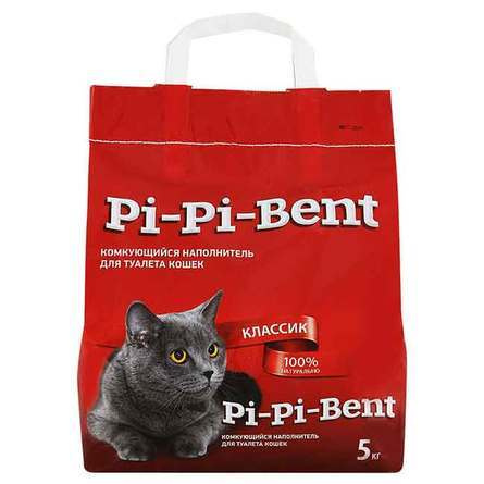 Pi-Pi Bent Комкующийся глиняный наполнитель для кошек, 5 кг - купить с ...