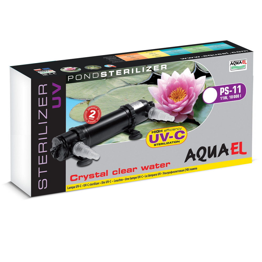 Стерилизатор AQUAEL STERILIZER UV PS 11W для пруда до 10 кубометров (13 Вт) купить на OZON по ...