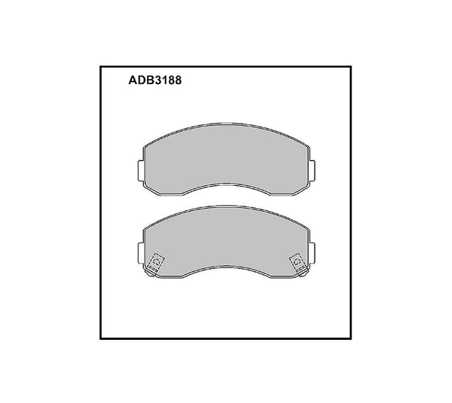 Колодки тормозные ALLIED NIPPON ADB3188 - купить по низким ценам в ...