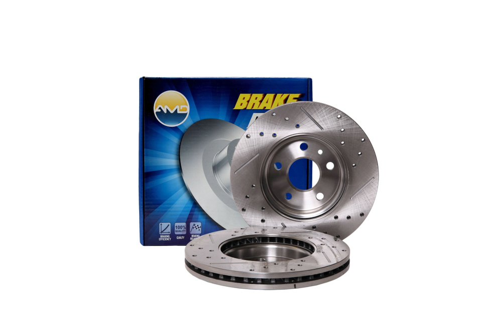 Диск переднего тормоза 13502045 AMD.SPORT.BD5261 (перфорированный с ...