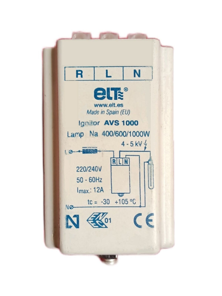Импульсное зажигающее устройство (ИЗУ) ELT для ДНАТ / ДРИ / МГЛ 1000W ...